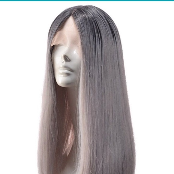 Accessories | Mari Lee 24 Grey Lace Front Wig Nwt | Poshmark